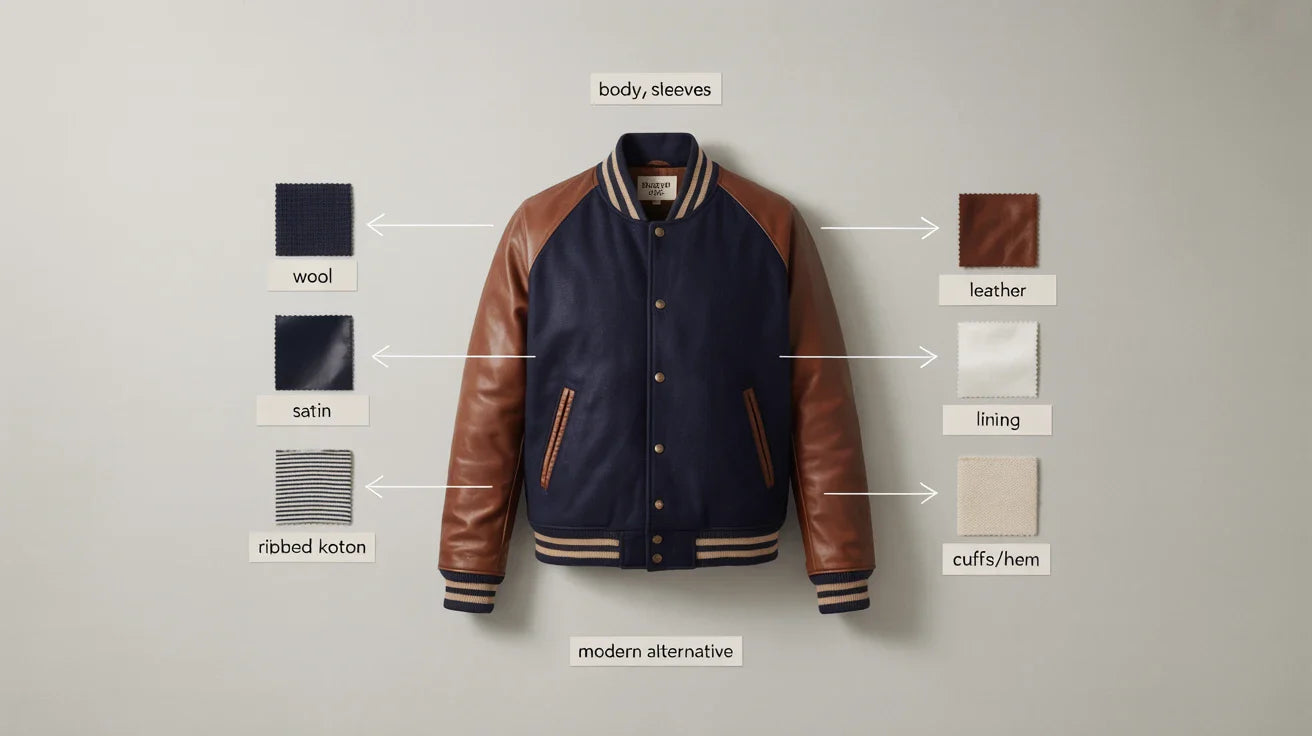 What Are Varsity Jackets Made Of? Materials Guide